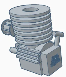 Basic RC car nitro engine by RuanHV | Download free STL model ...