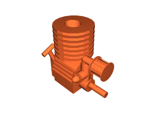 Basic RC car nitro engine by RuanHV | Download free STL model ...