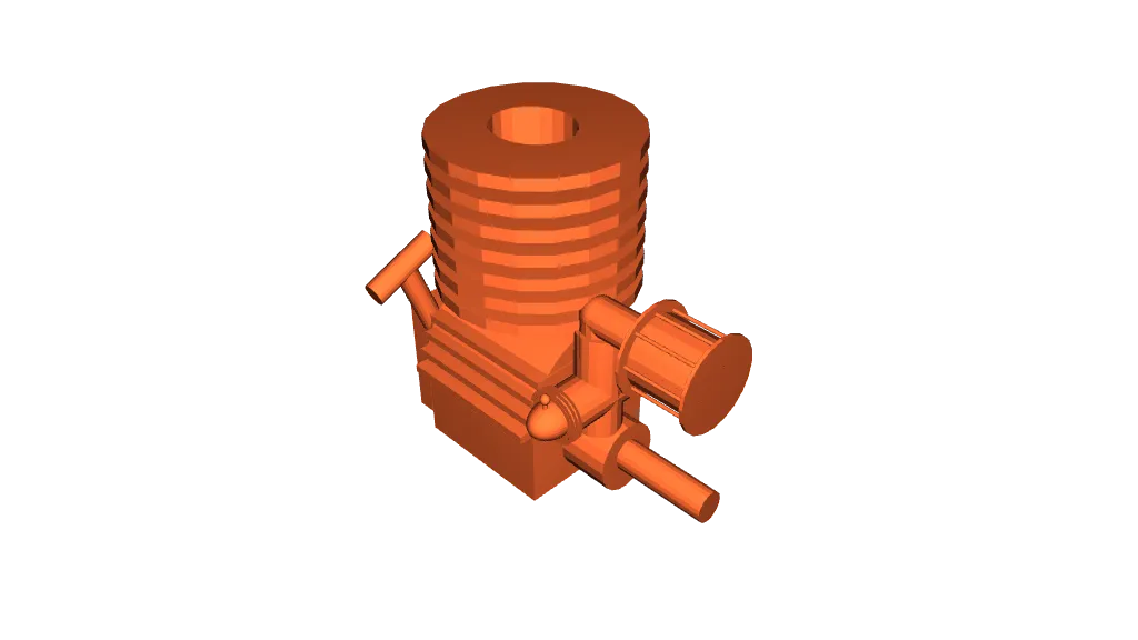 Basic RC car nitro engine by RuanHV | Download free STL model ...
