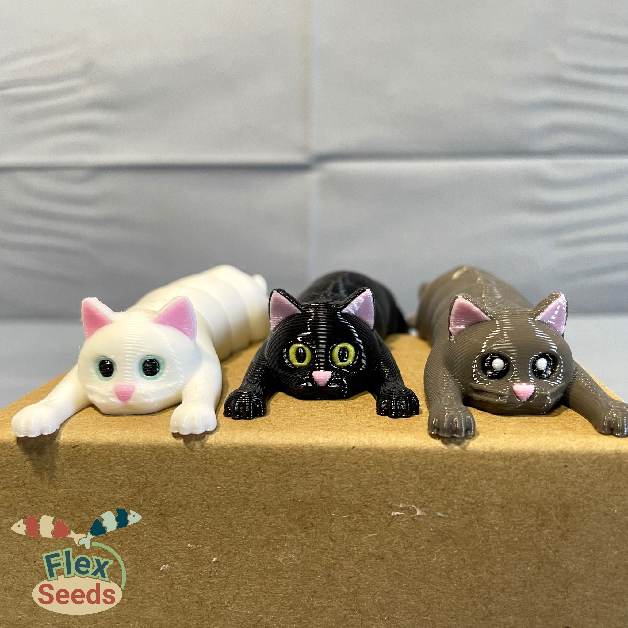 Flexi Holding Cat Combo Set (Print-in-place) by 3D_Flexseeds | Printables Store