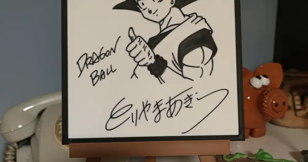 Original Akira Toriyama signed art Dragon Ball von Fernando Ureña ...
