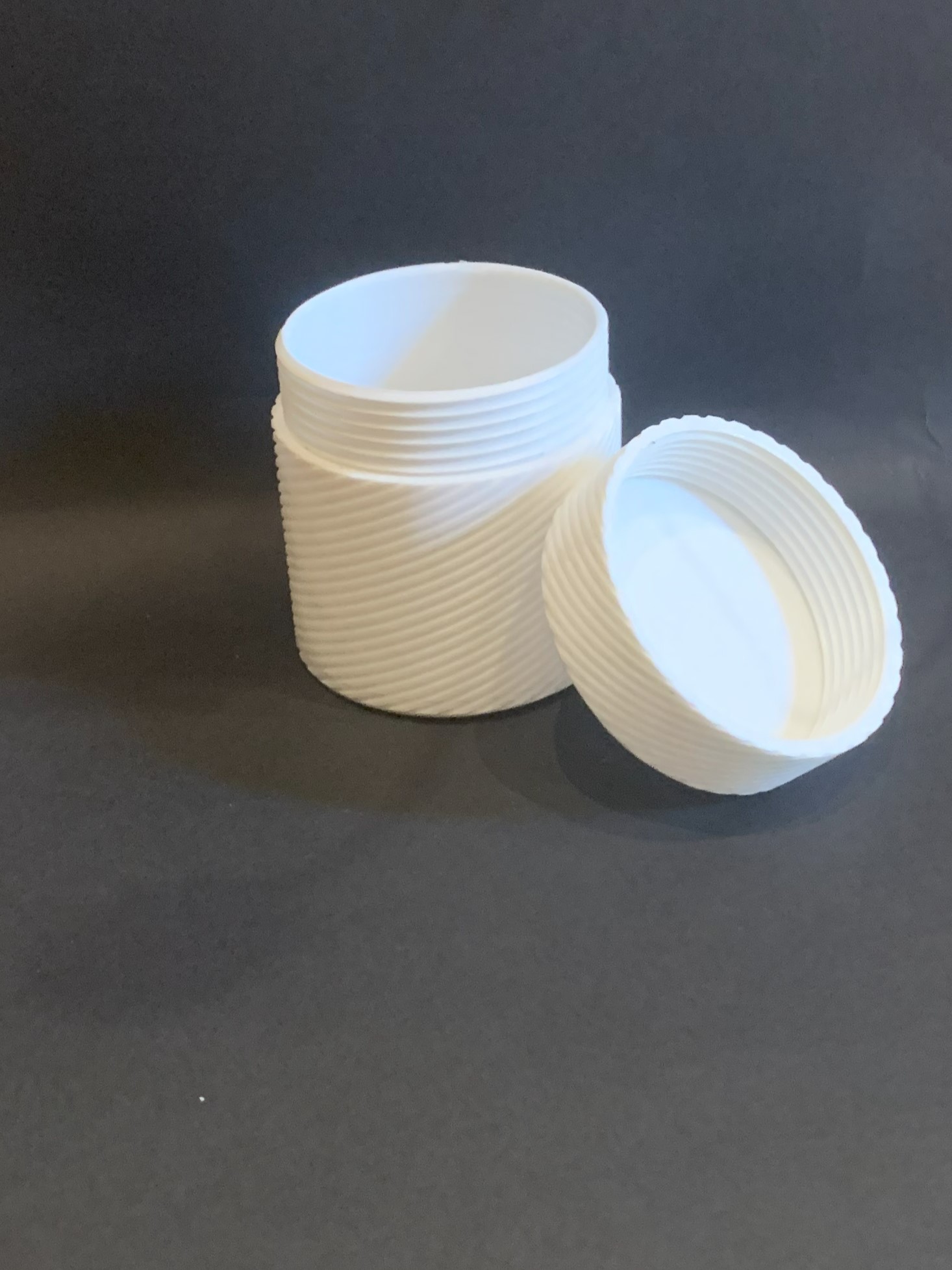 Spiral Textured Container with Screw Cap - Customizable in Fusion 360 ...