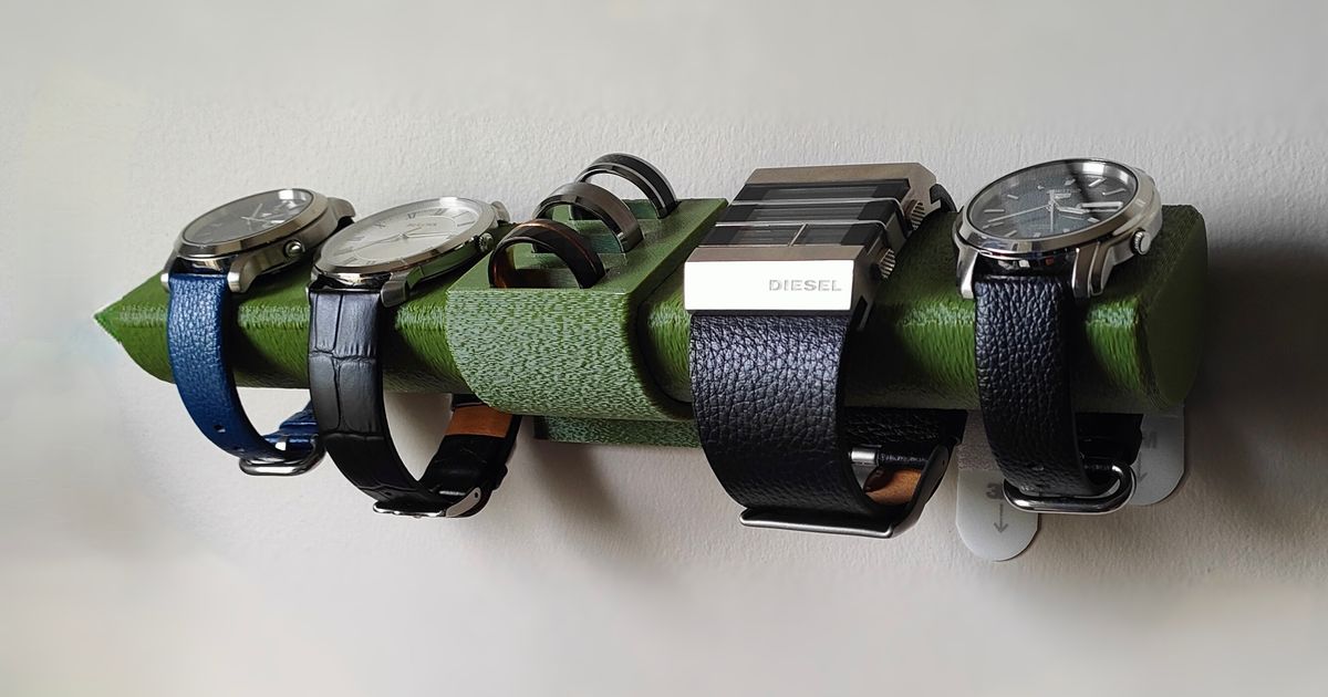 Watch & Ring Holder Wall Mounted (No Damage to Walls) by Dorito ...