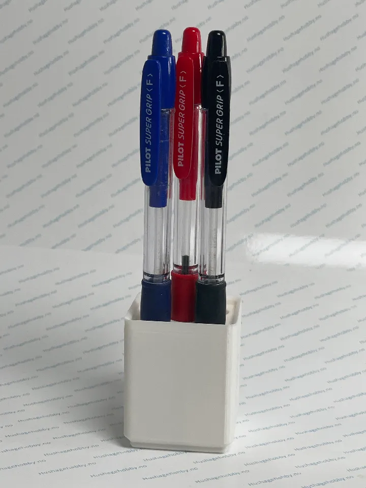 Gridfinity pen holder by HusHageHobby.no | Download free STL model ...