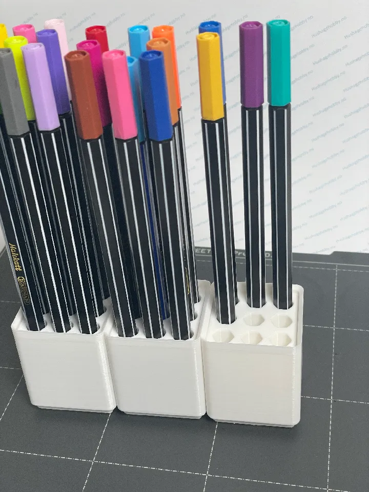 Gridfinity pen holder by HusHageHobby.no | Download free STL model ...