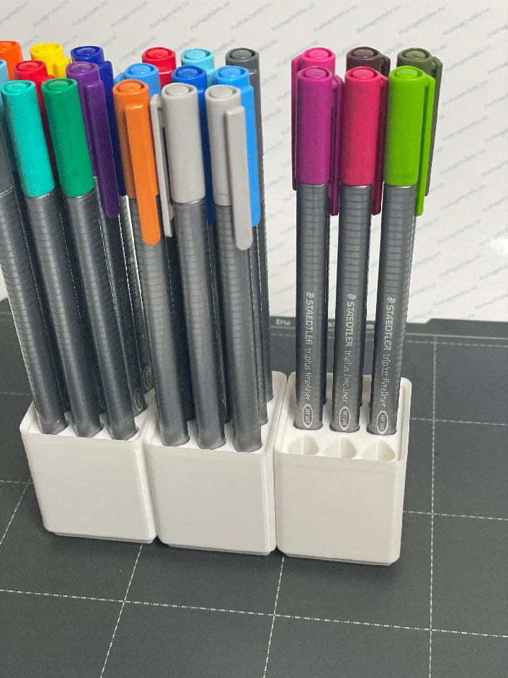 Gridfinity pen holder by HusHageHobby.no | Download free STL model ...