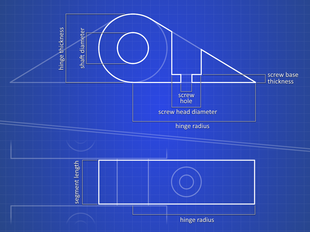 Parametric Heavy Hinge by Floern | Download free STL model | Printables.com