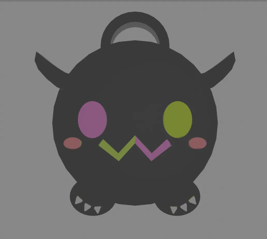 hololive tokoyami towa bibi keychain by sky rider | Download free STL ...