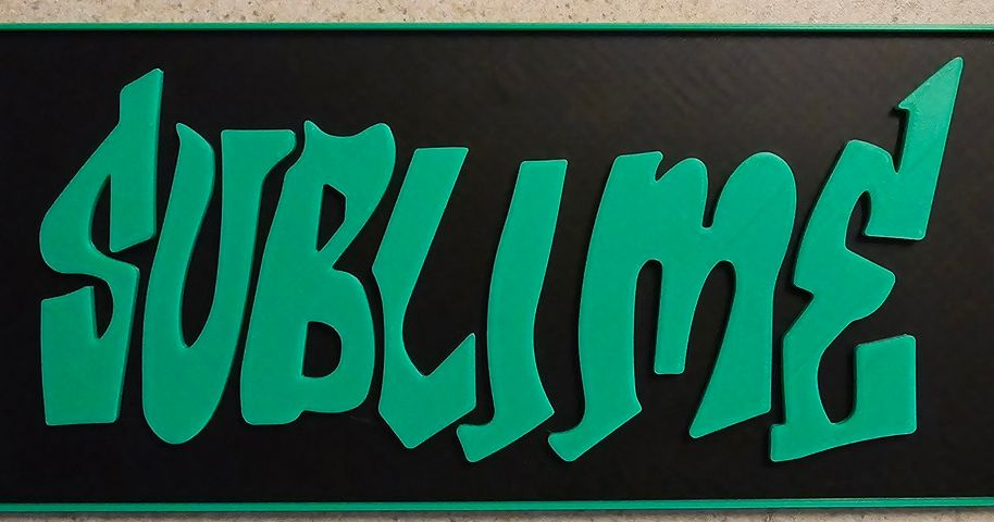 Sublime Band Sign by BlaZeD | Download free STL model | Printables.com