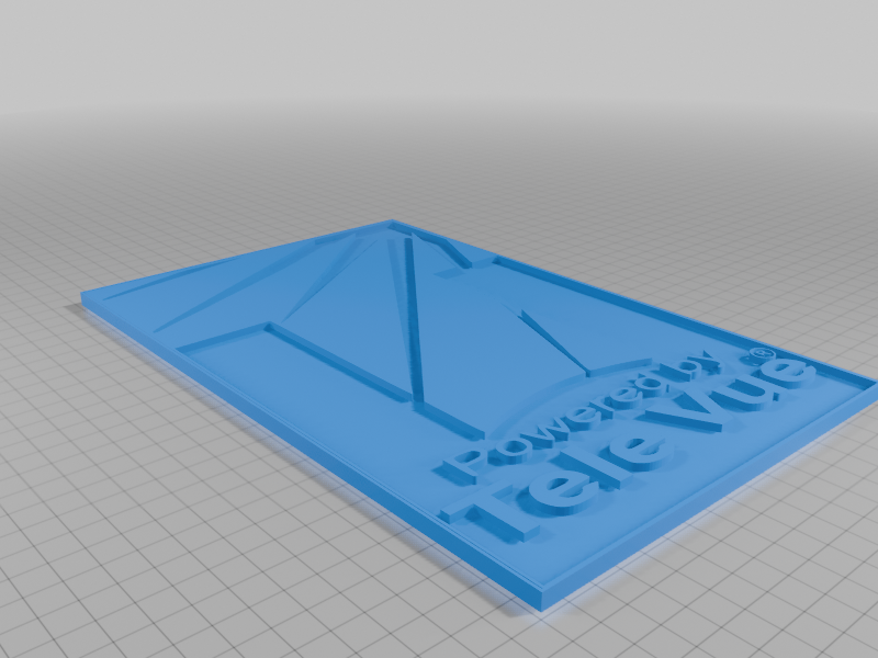 Powered By Tele Vue Sign by BlaZeD | Download free STL model | Printables.com