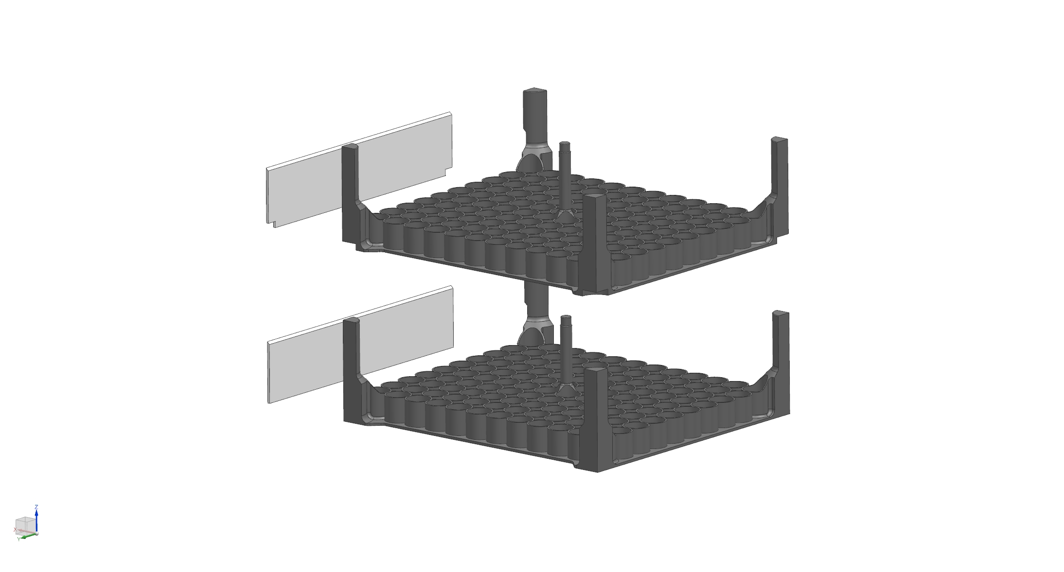 Multi-level basket for 18650 cells - V2 by Paragon | Download free STL ...