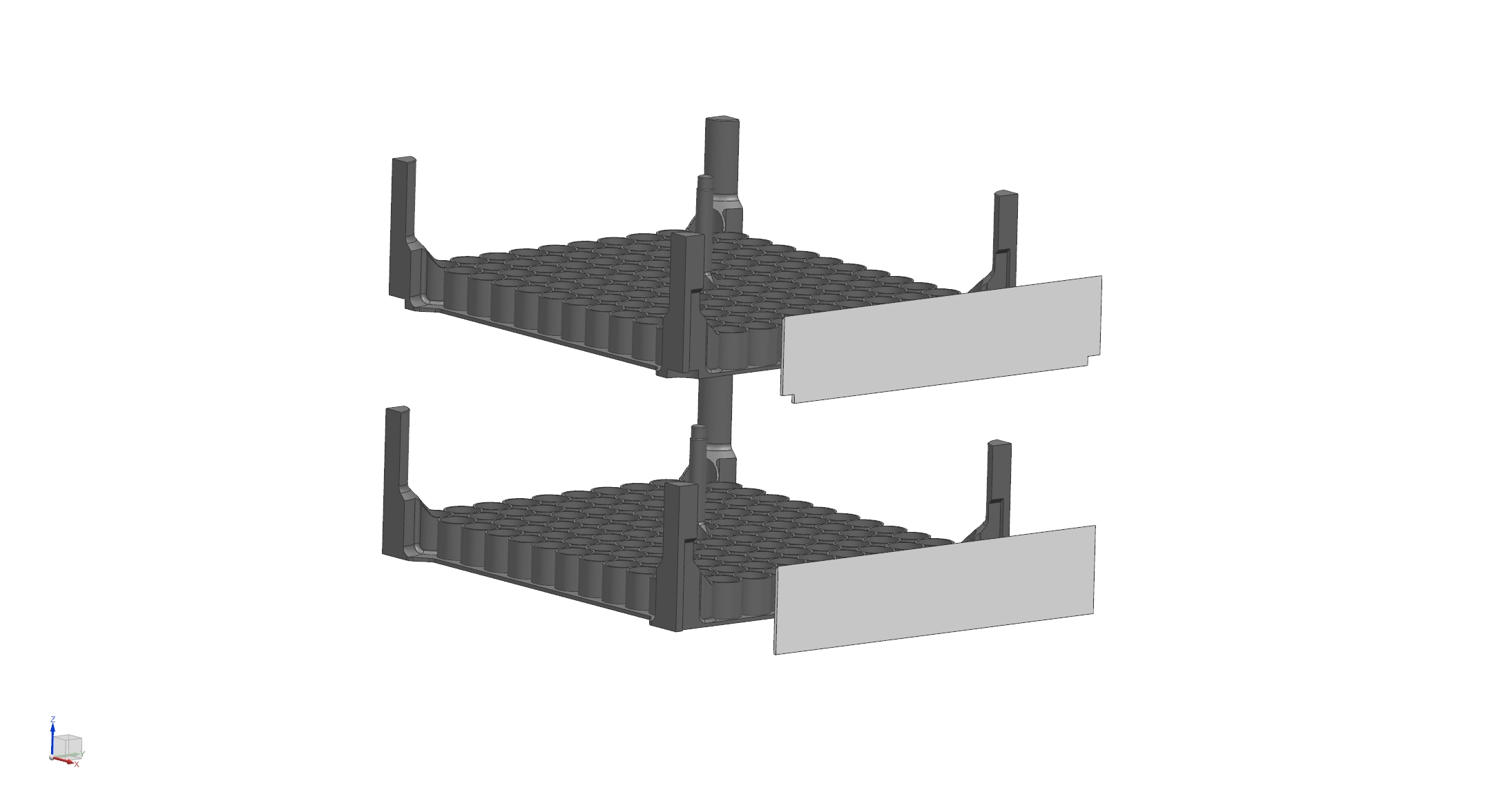 Multi-level basket for 18650 cells - V2 by Paragon | Download free STL ...