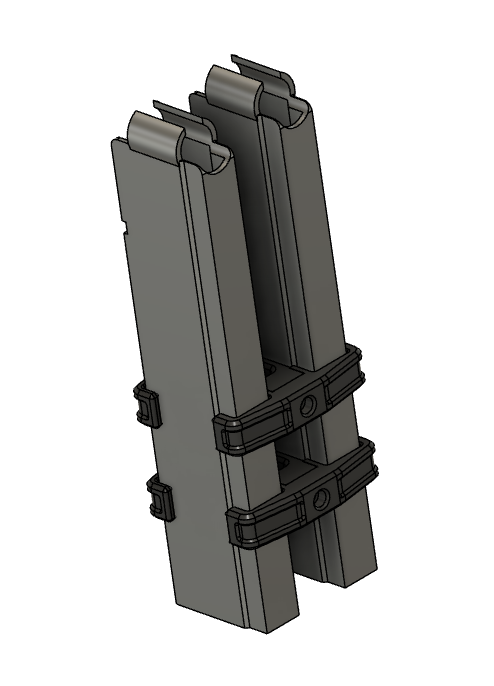 worker short dart Dual Magazine by Hing Yip Industries | Download free STL model | Printables.com