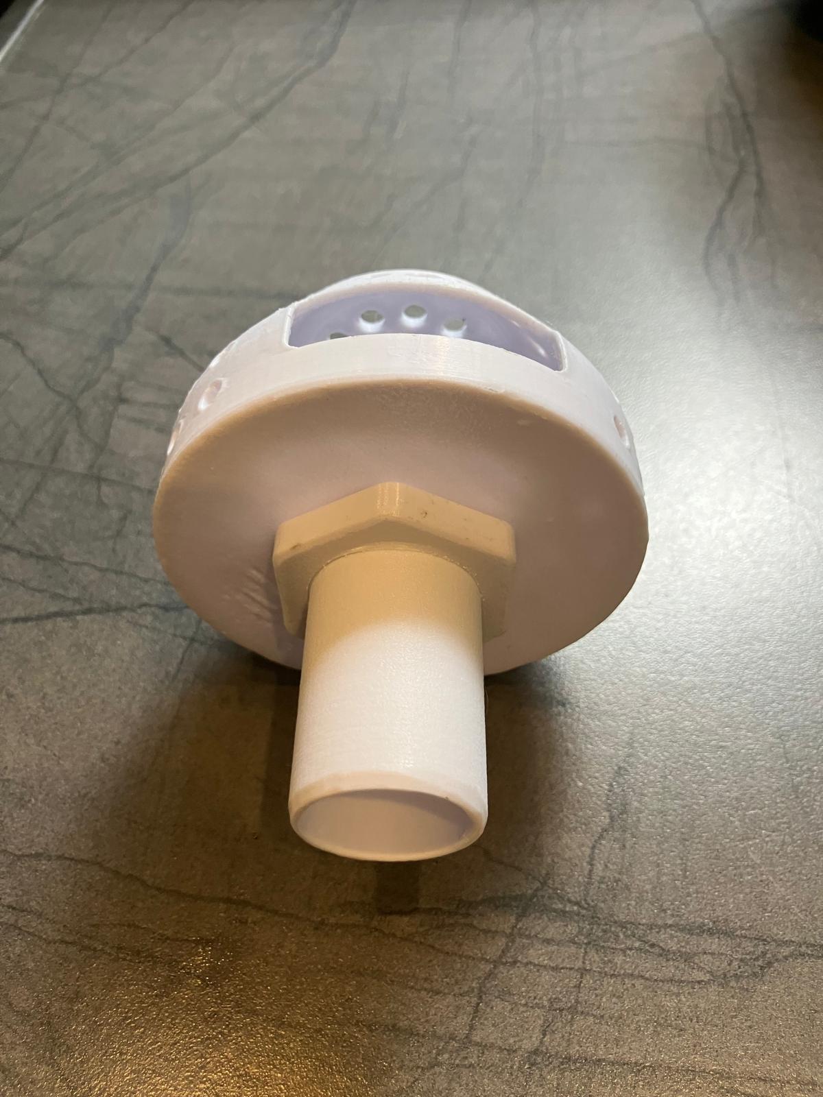 Poole nozzle with chlorine tablet chute / Pooldüse für Chlortabletten ...