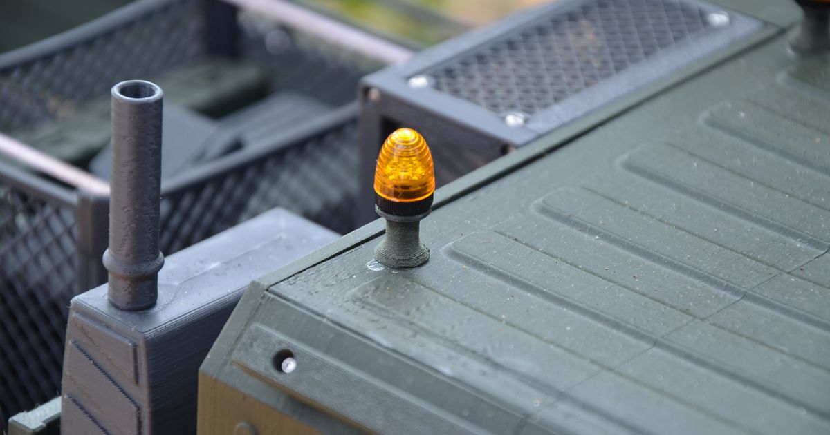 Beacon light mount by firstgizmo | Download free STL model | Printables.com