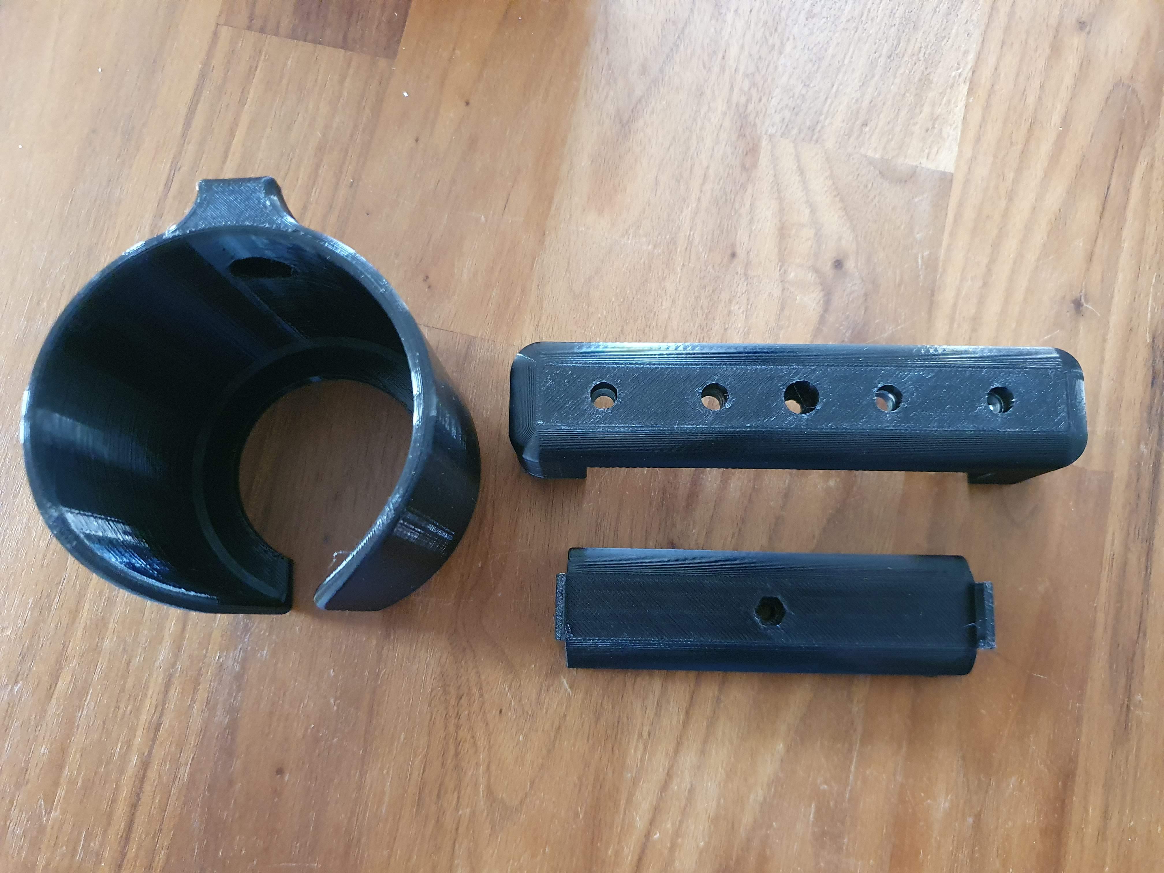 Handle with hooks, hangers and can holder for weber kettle grill. by ...