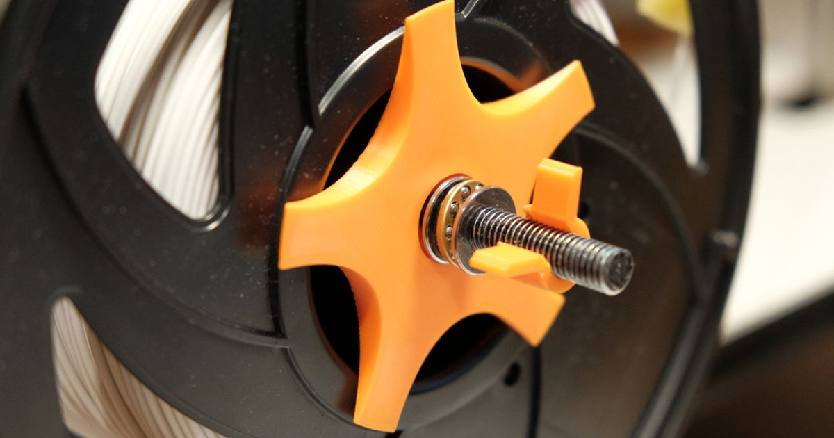 Universal Spool Holder for M8 Threaded Rods v2 With Axial Bearings by ...