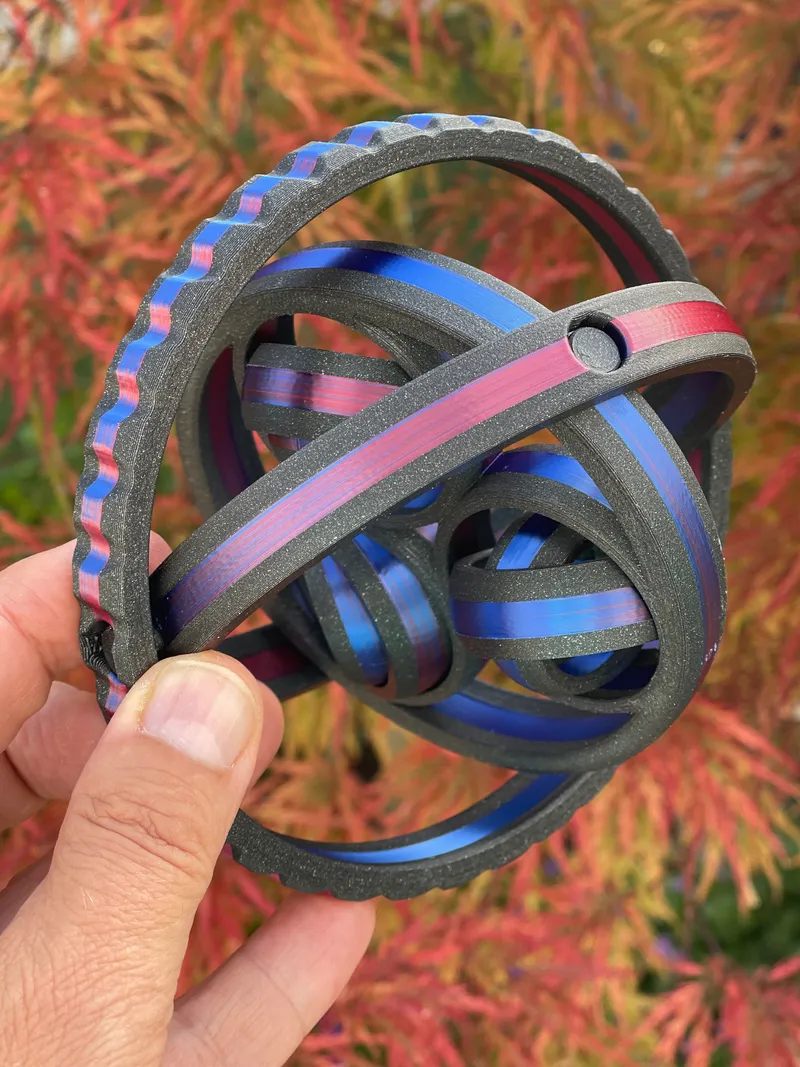Rotating Rings Fidget by vmLOGIC | Download free STL model | Printables.com