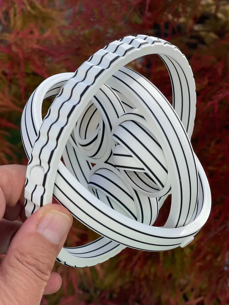 Rotating Rings Fidget by vmLOGIC | Download free STL model | Printables.com