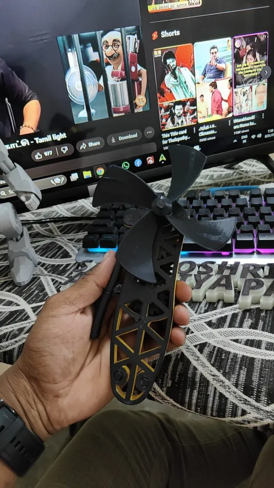 Squeeze Fan Manual by SoulMate Santhosh | Download free STL model ...