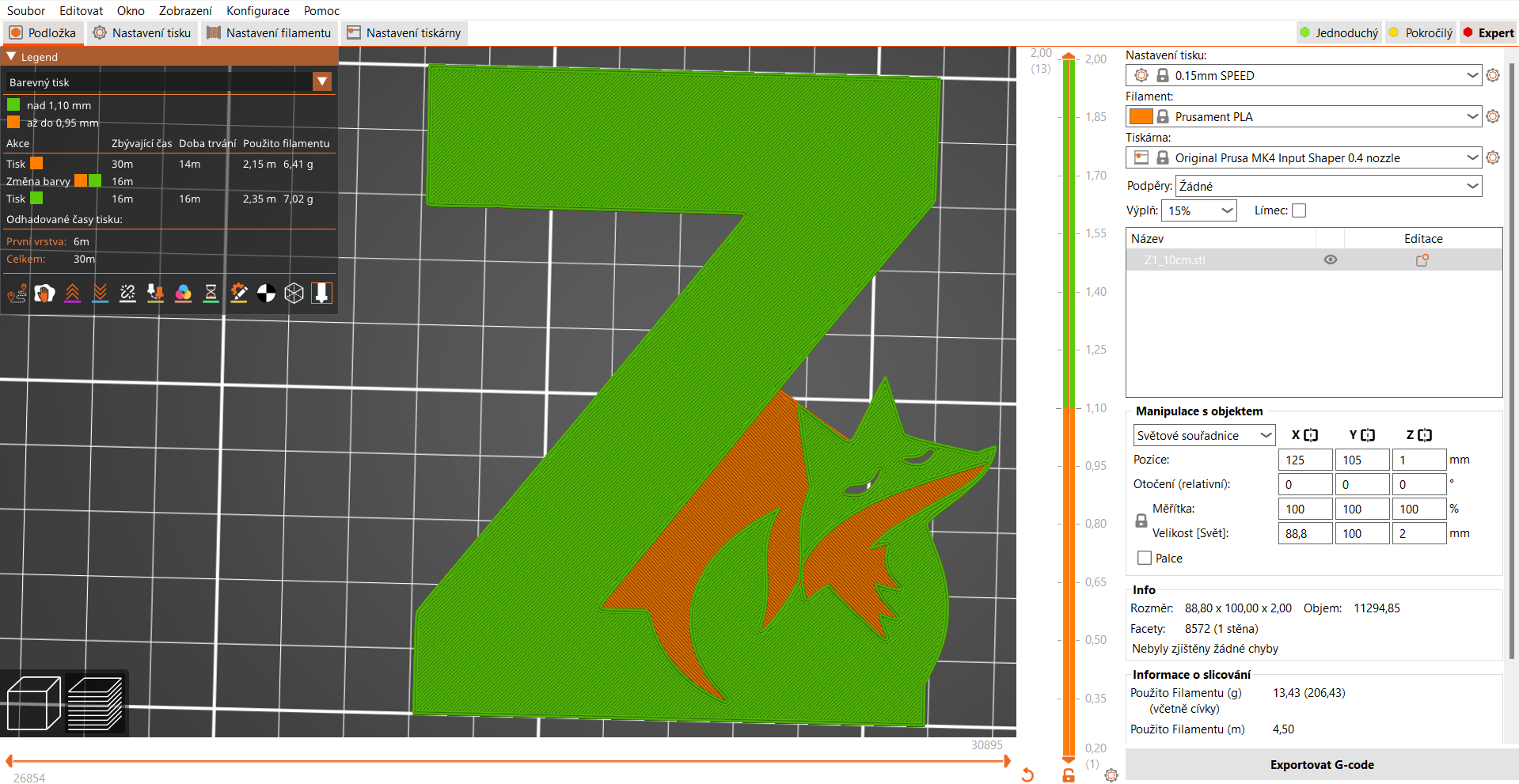 Fox alphabet: Letter Z (version 1) by Nina Máčová | Download free STL ...