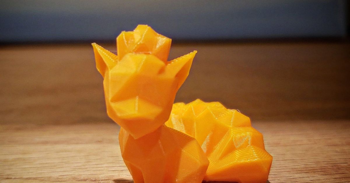 Vulpix - low poly (pokemon) by Jefflynn | Download free STL model ...