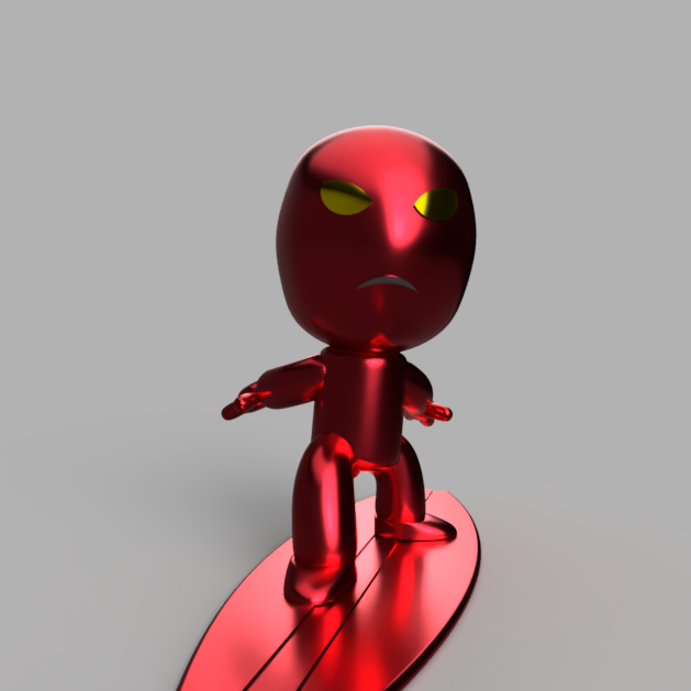 Mini Red Surfer (Norrin Radd) by R con R 3D | Download free STL model ...