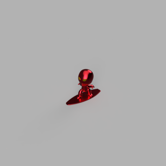 Mini Red Surfer (Norrin Radd) by R con R 3D | Download free STL model ...