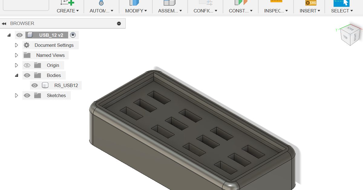 USB Drive Holder. by TechRoomFun | Download free STL model | Printables.com