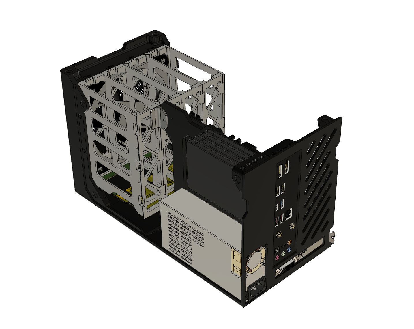 4 Bay Itx Nas Case With Flex Atx Psu Da Akhil V Scarica Il Modello