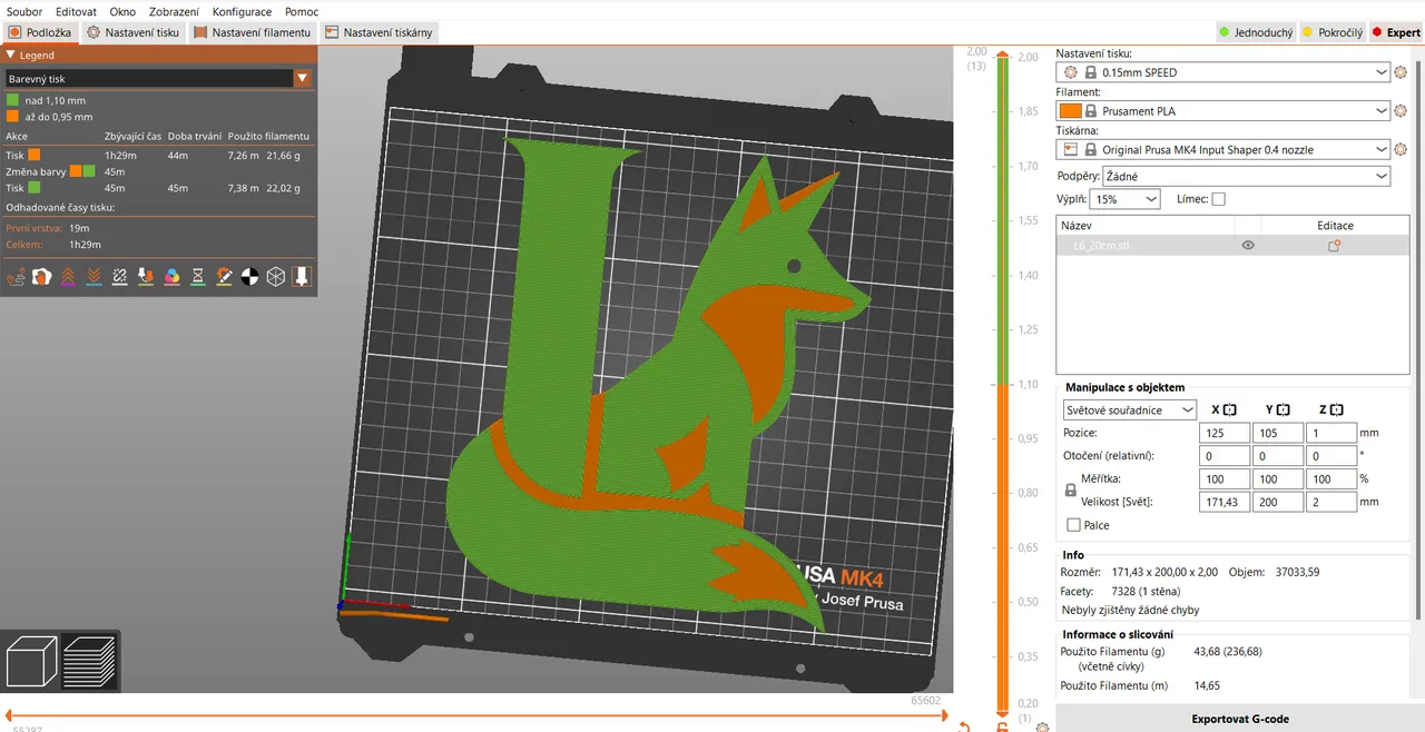Fox alphabet: Letter by Nina Máčová | Download free STL model ...