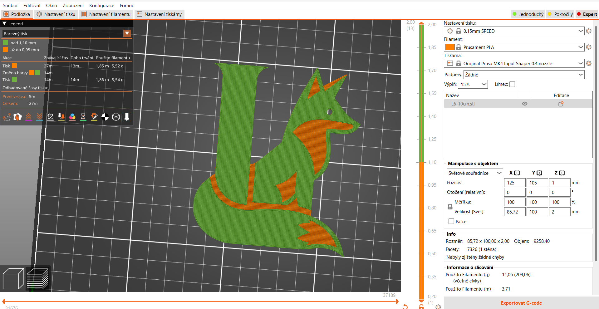 Fox alphabet: Letter by Nina Máčová | Download free STL model ...
