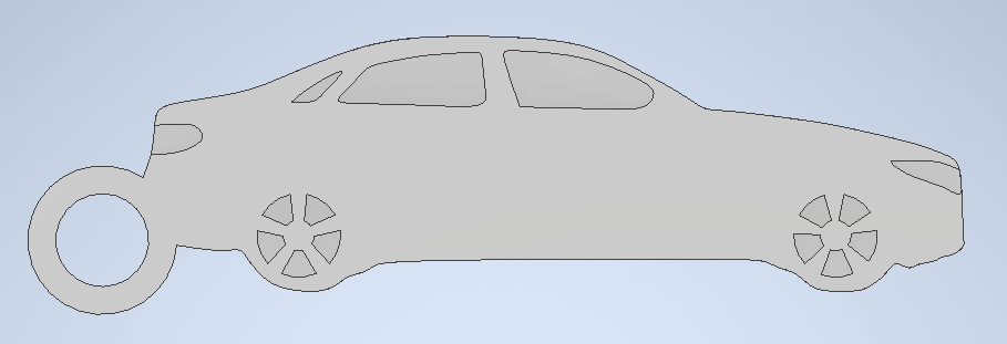 Sedan Car Keychain by TAHA DURGUT | Download free STL model ...