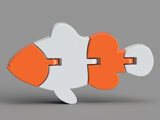Articulated Clown Fish by FORM 3D | Download free STL model ...