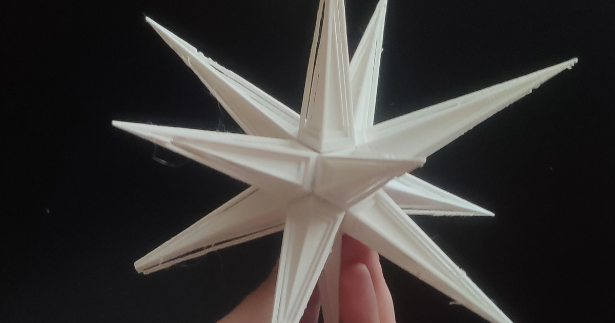 12-pointed Christmas Star by W4FF3L | Download free STL model ...