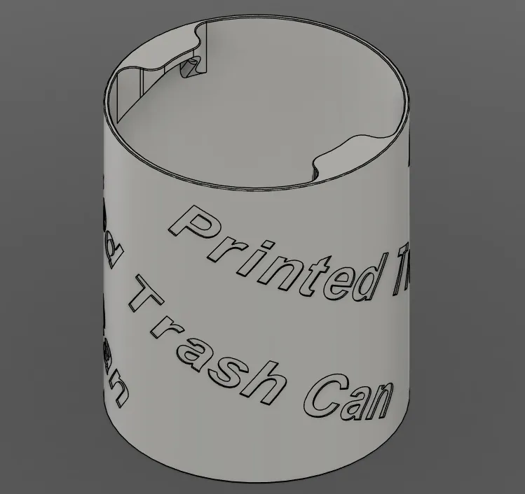 Printable Trash Can by Titan3D | Download free STL model | Printables.com