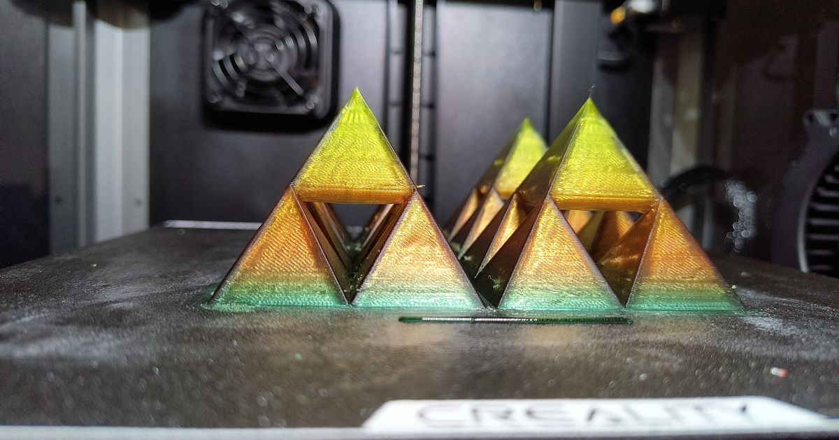 LOZ inspired 3D Triforce "Sierpinskish" Pyramid Generator Script ...