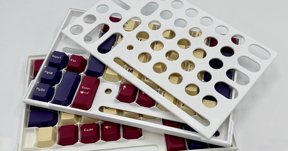 ErgoDox keycap trays by JellyTitan | Download free STL model ...