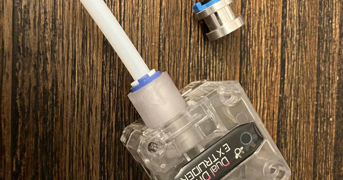 Ultimaker 6.35mm (0.25") Bowden Tube Pneumatic Fitting and Coupler ...