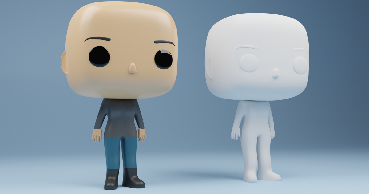 Female Customisable Funko Pop Template By Oliver Pumera Download Free 