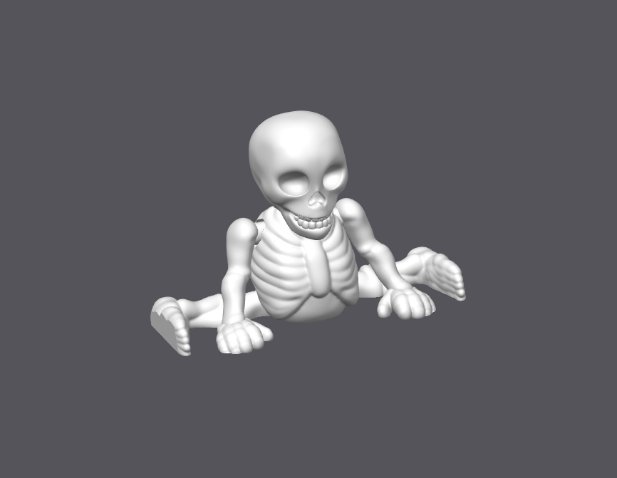 Skeleton - Articulated Figure Keychain for Halloween by Biocraftlab ...