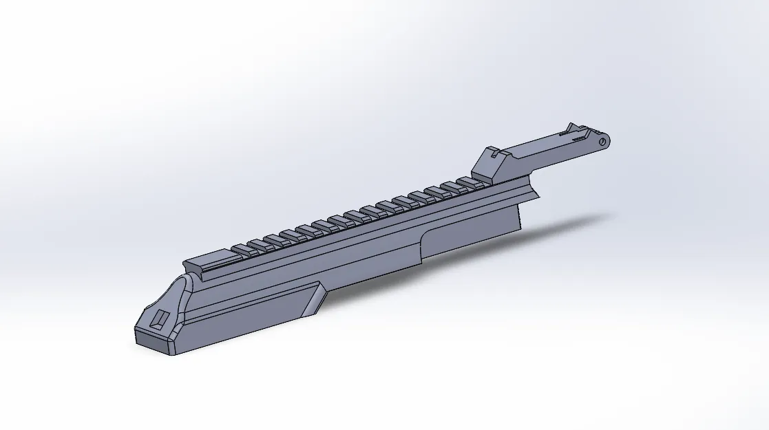 Airsoft AK-47 dog leg railed dust cover/also with separate pieces by ...