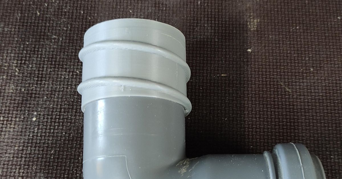 50mm pipe spiral vacuum hose adapter (german "HT Rohr") by Franz Josef ...