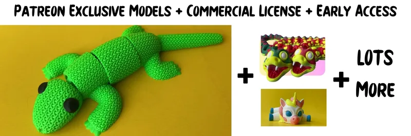 Articulated Lizard, Cute Flexi Animal Toy by Cylix3D | Download free ...