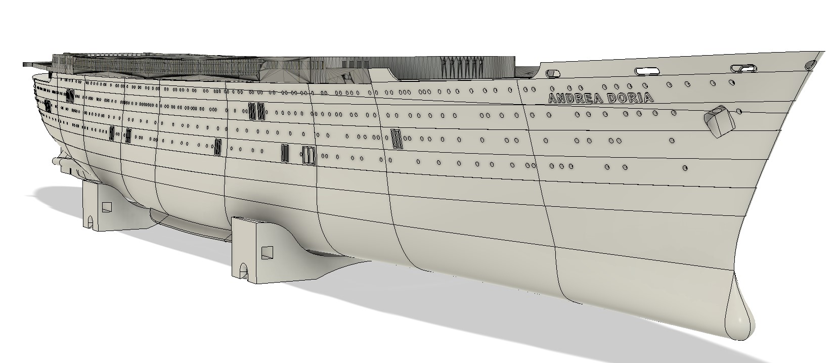 Andrea Doria Hull V.2 by Skalski | Download free STL model | Printables.com