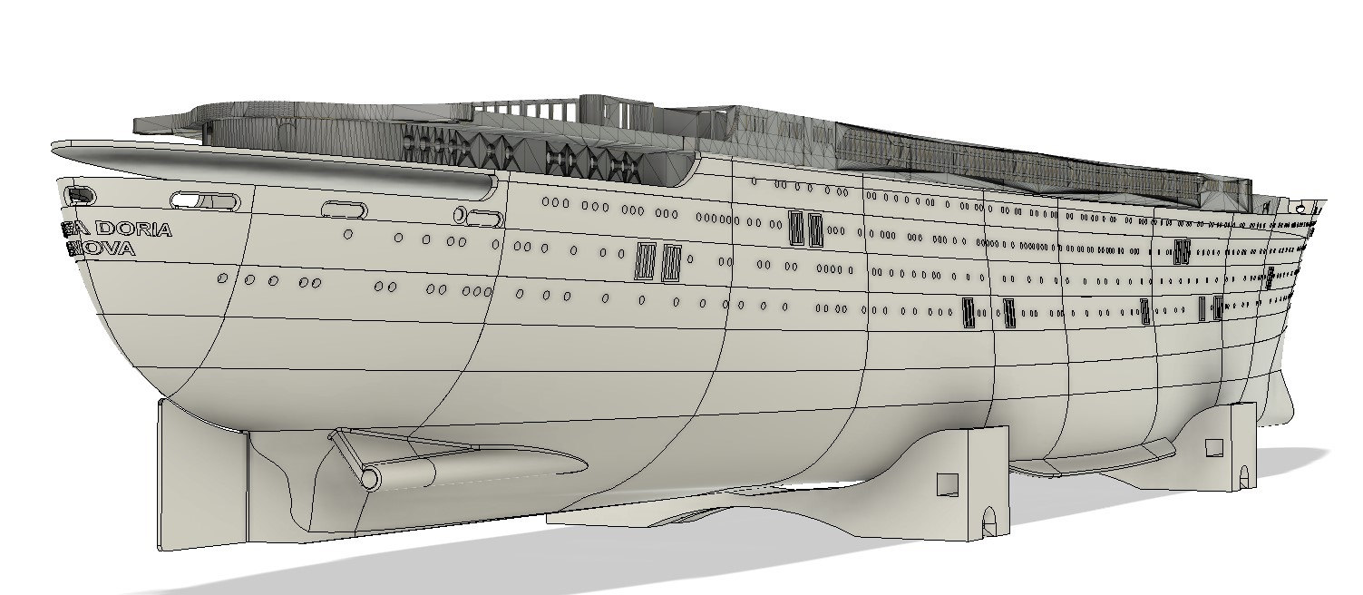 Andrea Doria Hull V.2 by Skalski | Download free STL model | Printables.com