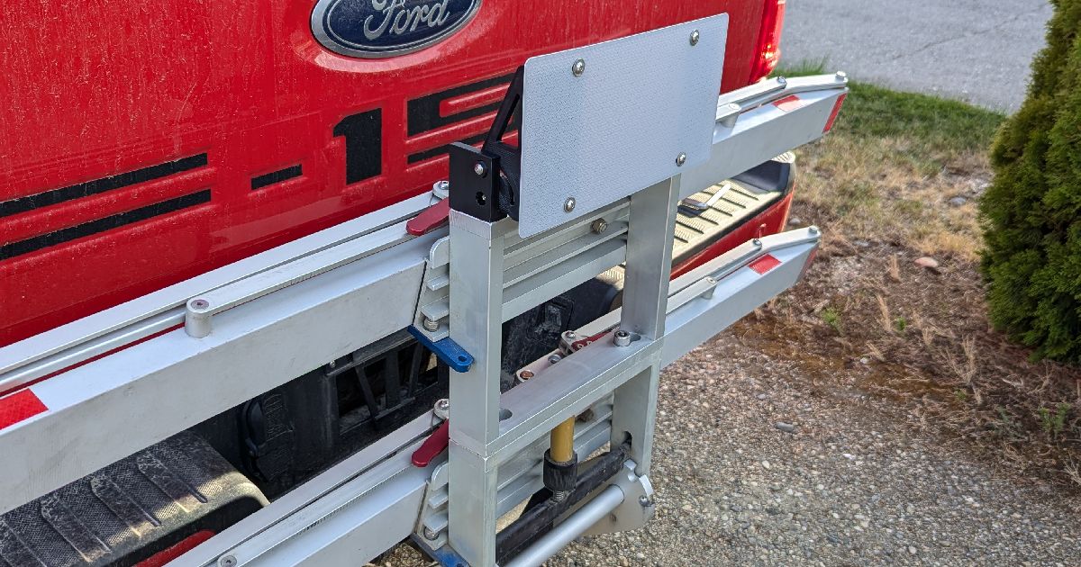 Tilting License Plate Holder for 1UP Bike Rack by Kieran E | Download ...