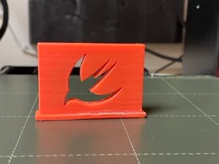 Swift language logo little sign by TinkerWorm | Download free STL model ...