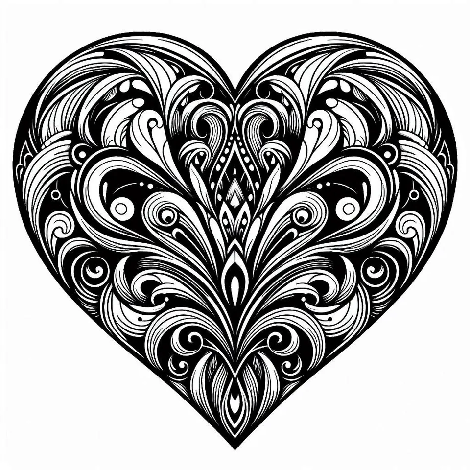 Five hearts (two colours) by Nina Máčová | Download free STL model ...