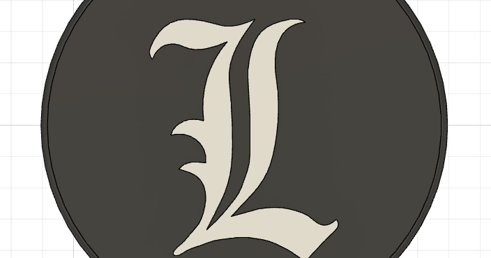 L Death Note Keychain by pf355 | Download free STL model | Printables.com